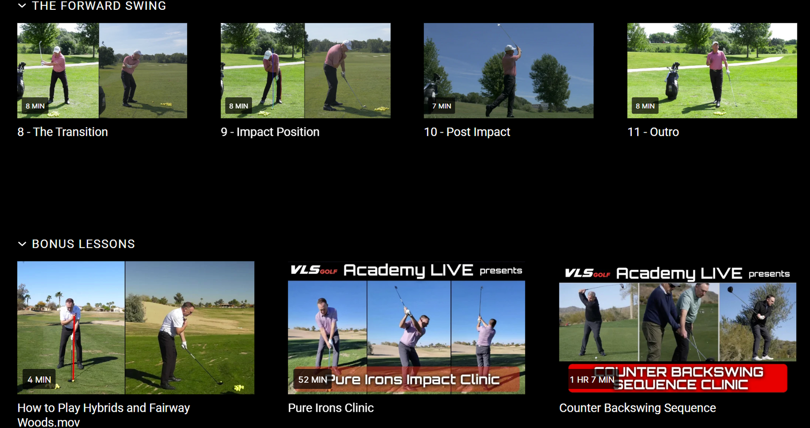 Vertical Line Swing Series – VLS Golf